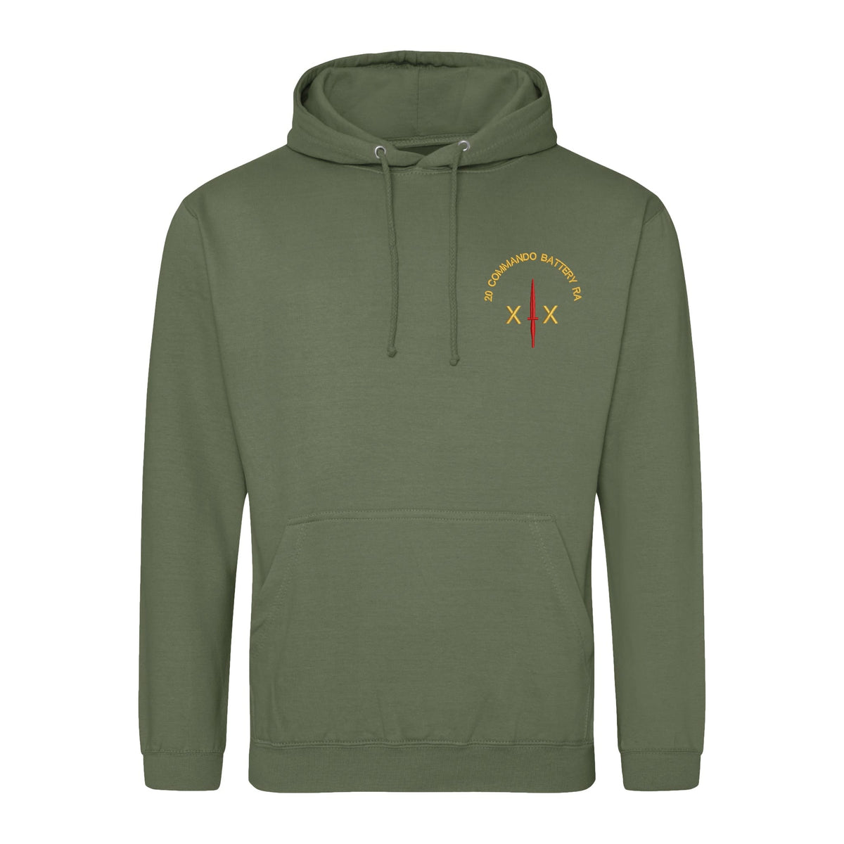 20 Commando Battery Royal Artillery Hoodie — The Military Store