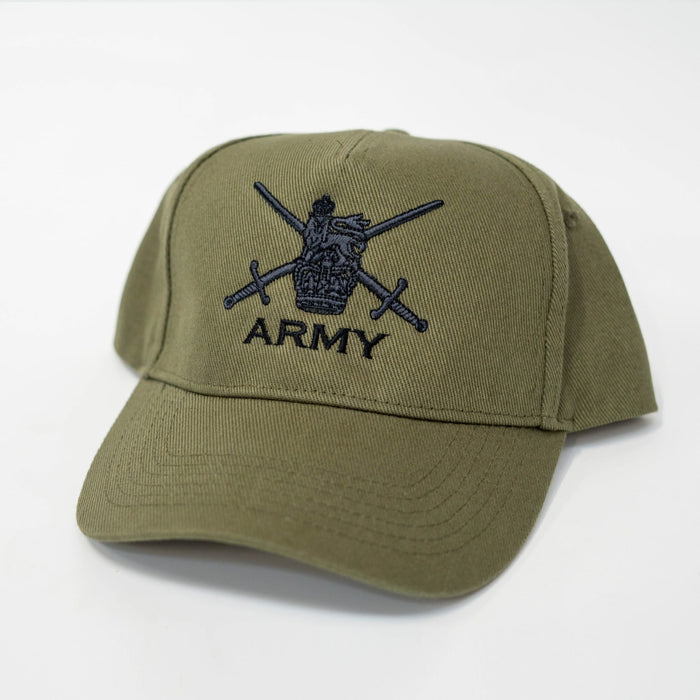 Army Green Cap (Graphite Embroidery) — The Military Store