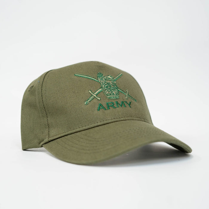 Army Green Cap (Green Embroidery) — The Military Store