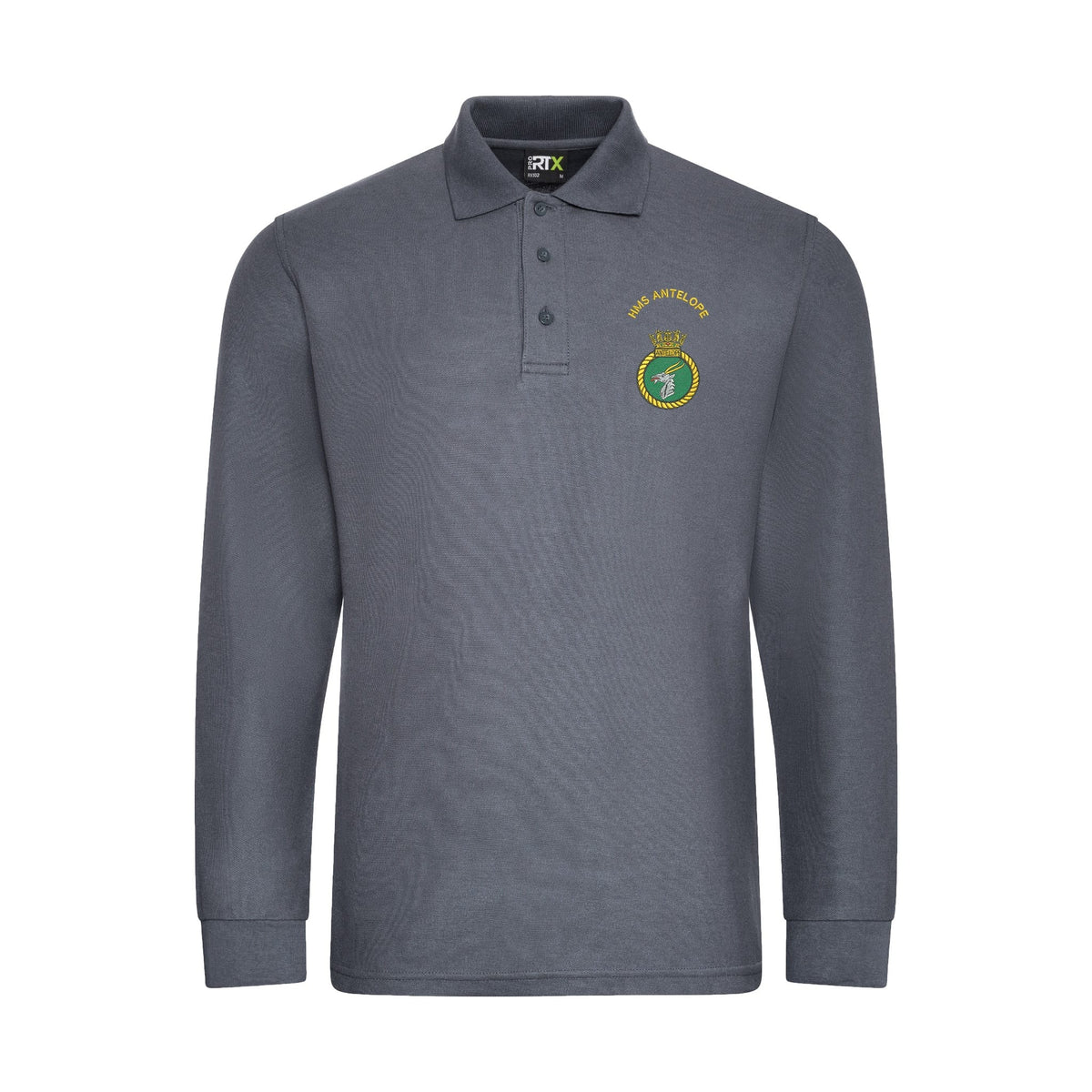 HMS Antelope Long Sleeve Polo Shirt — The Military Store
