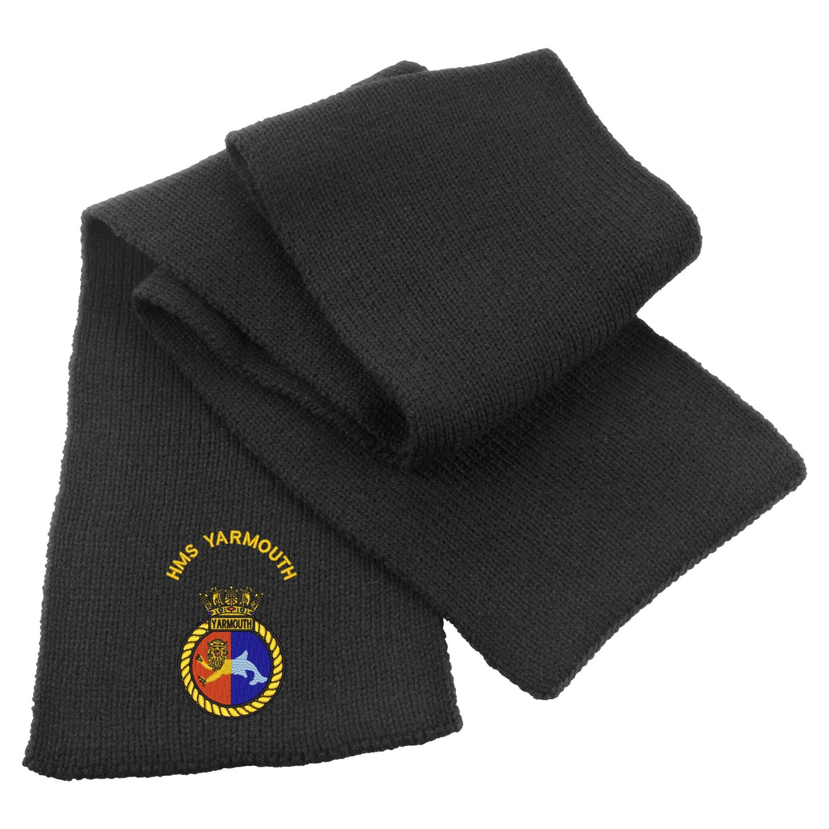 HMS Yarmouth Heavy Knit Scarf — The Military Store