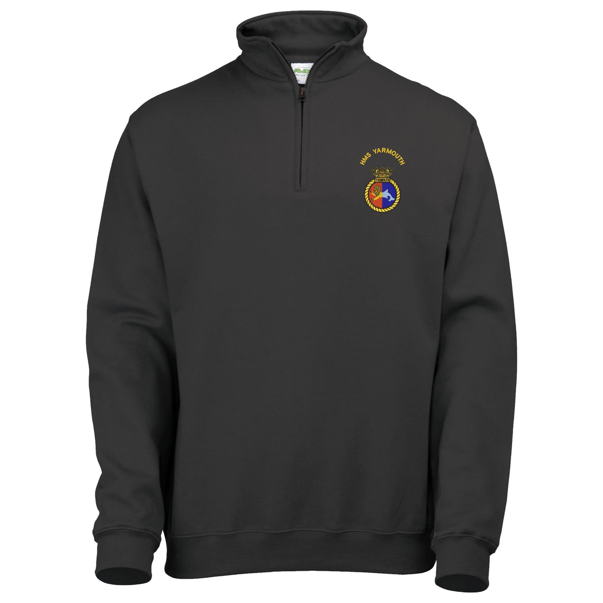 HMS Yarmouth 1/4 Zip Sweatshirt — The Military Store