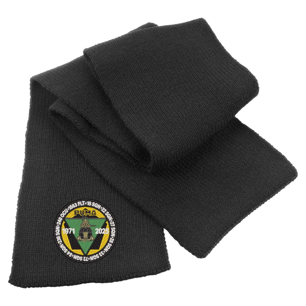 Puma Helicopter 1971-2025 Heavy Knit Scarf — The Military Store
