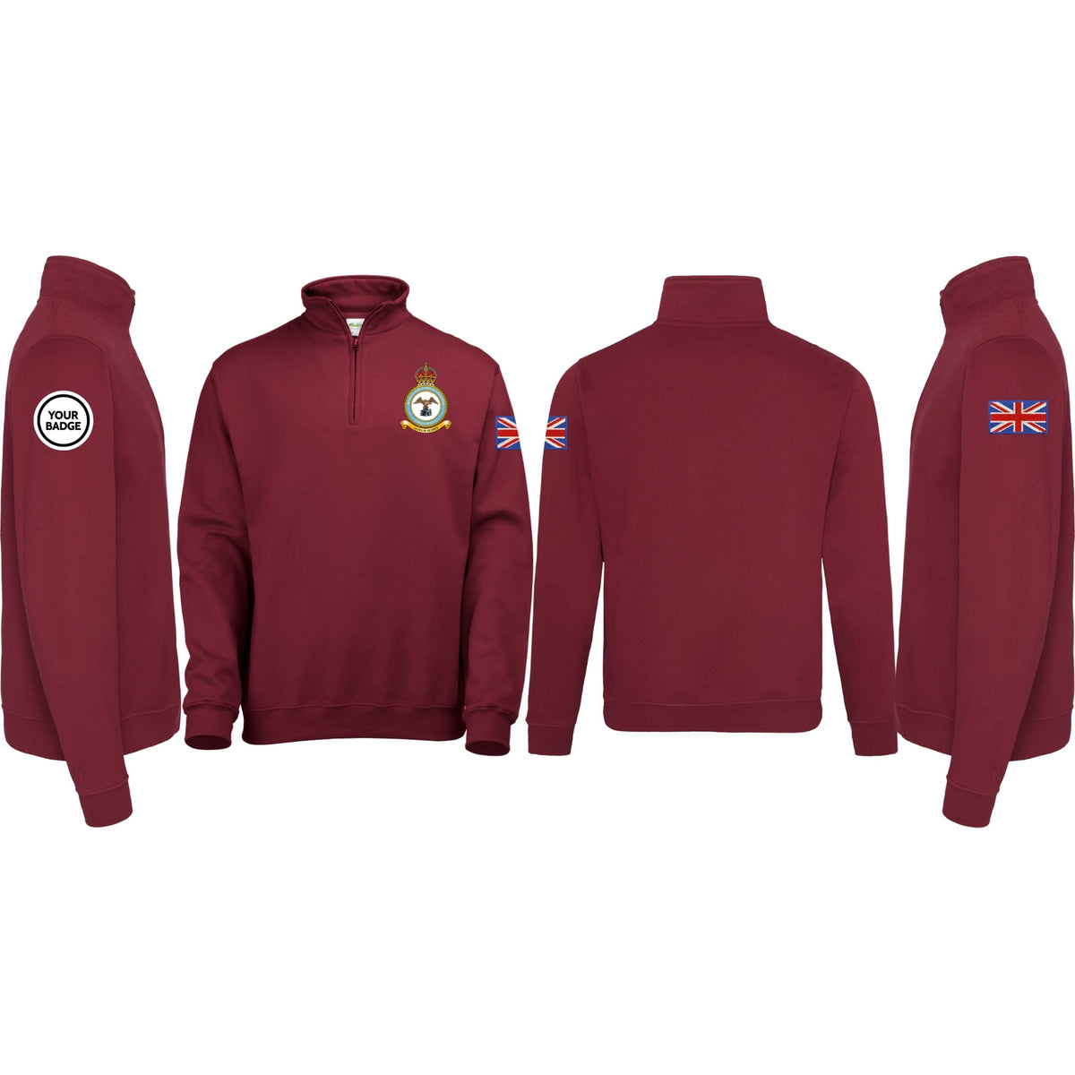 RAF Cranwell Quarter Zip Sweatshirt — The Military Store