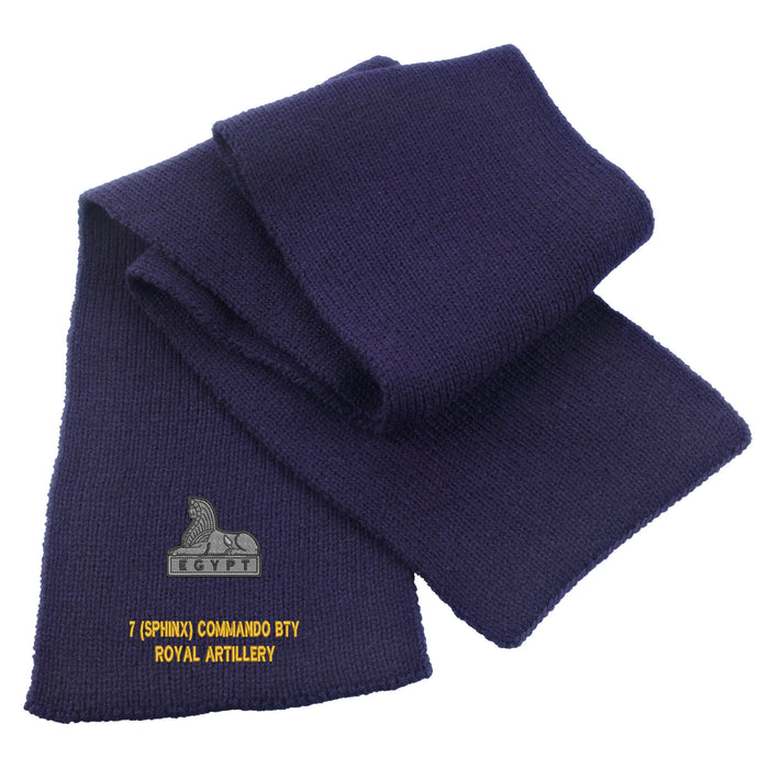 7 (Sphinx) Commando Battery Royal Artillery Heavy Knit Scarf — The ...