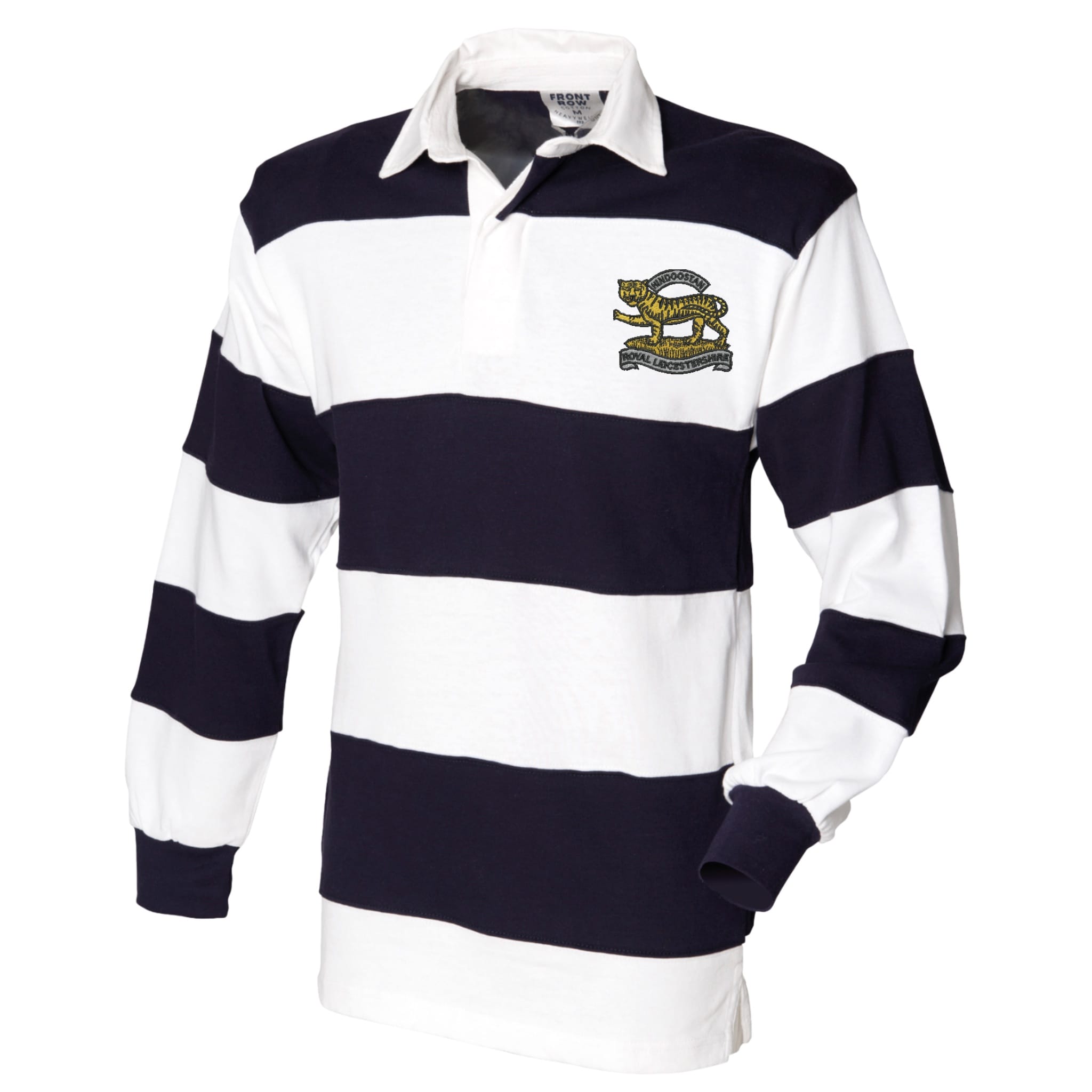 Royal Leicestershire Regiment - Tiger Sewn Stripe Long Sleeve Rugby Sh ...