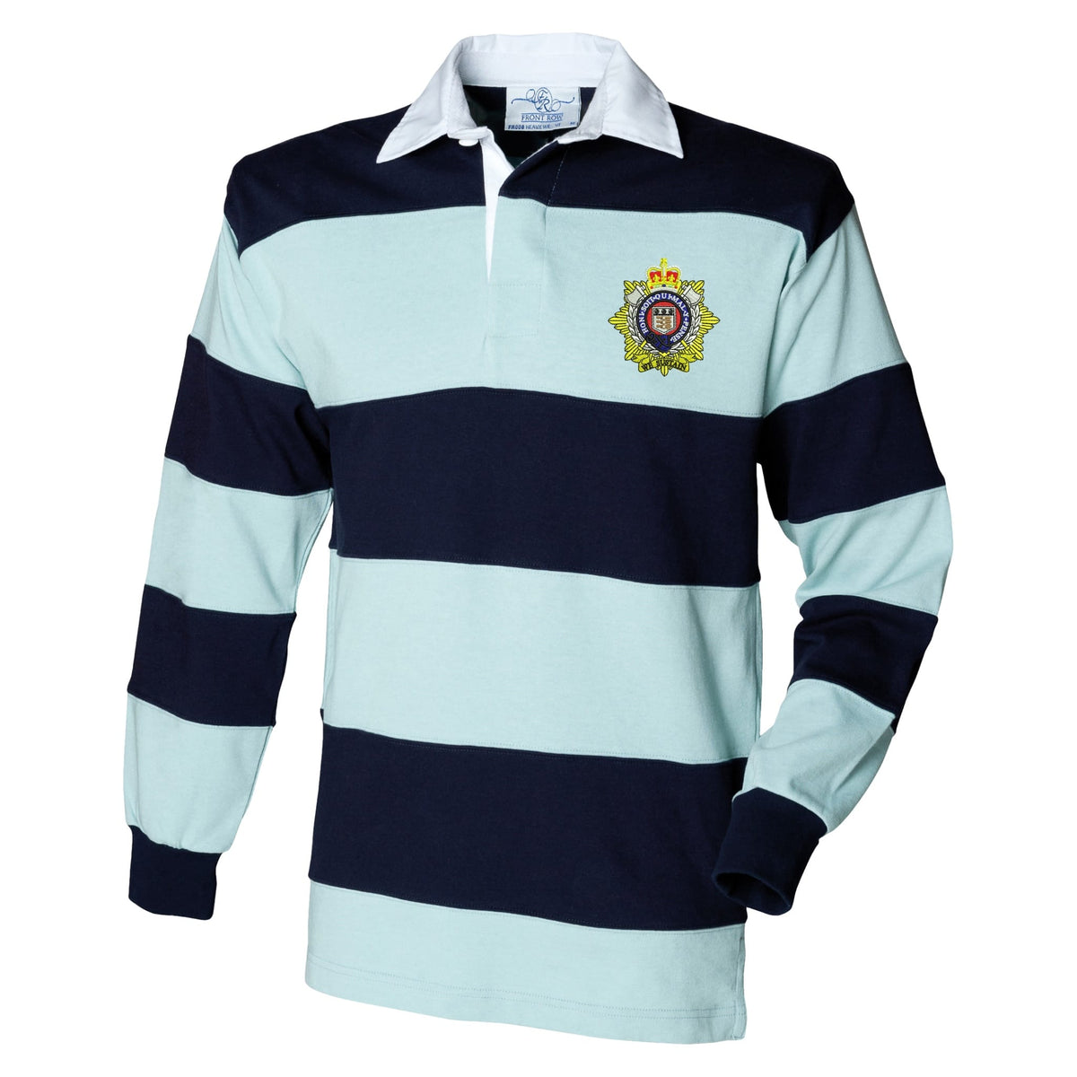 Royal Logistic Corps Sewn Stripe Long Sleeve Rugby Shirt — The Military ...