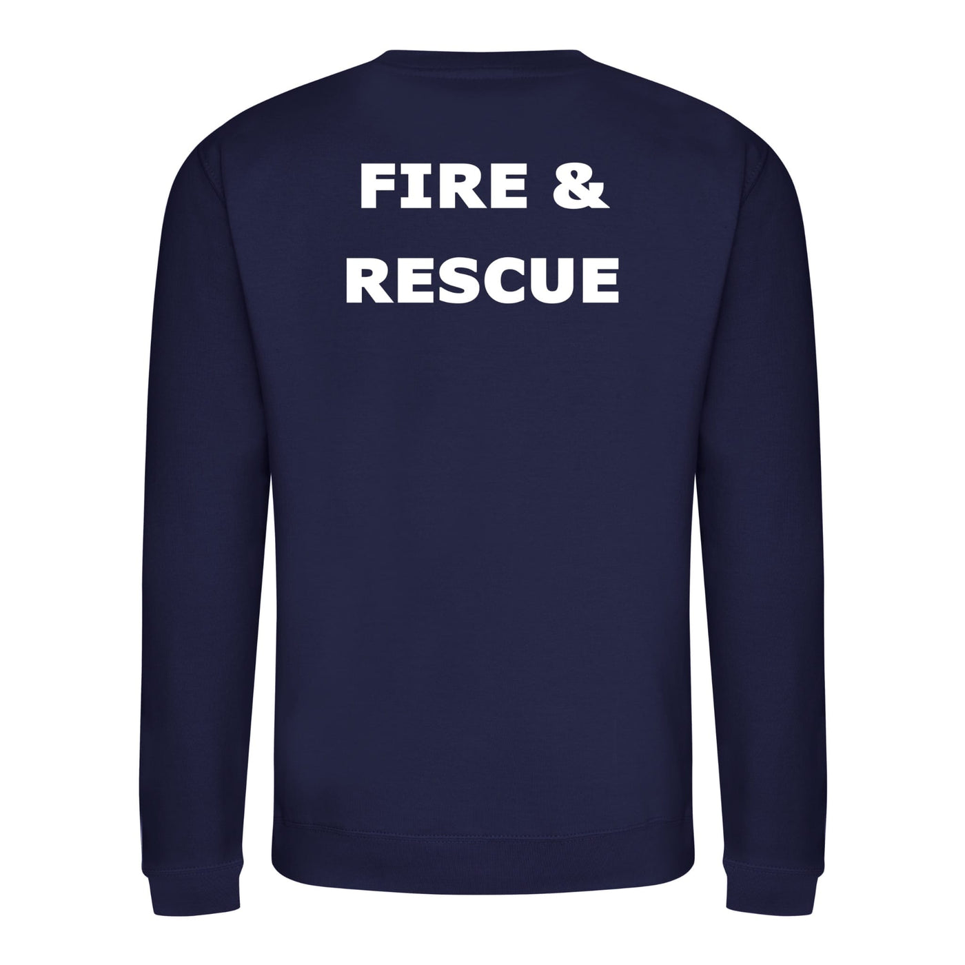 Royal Navy Fire and Rescue Sweatshirt (Includes Back Print) — The Military Store
