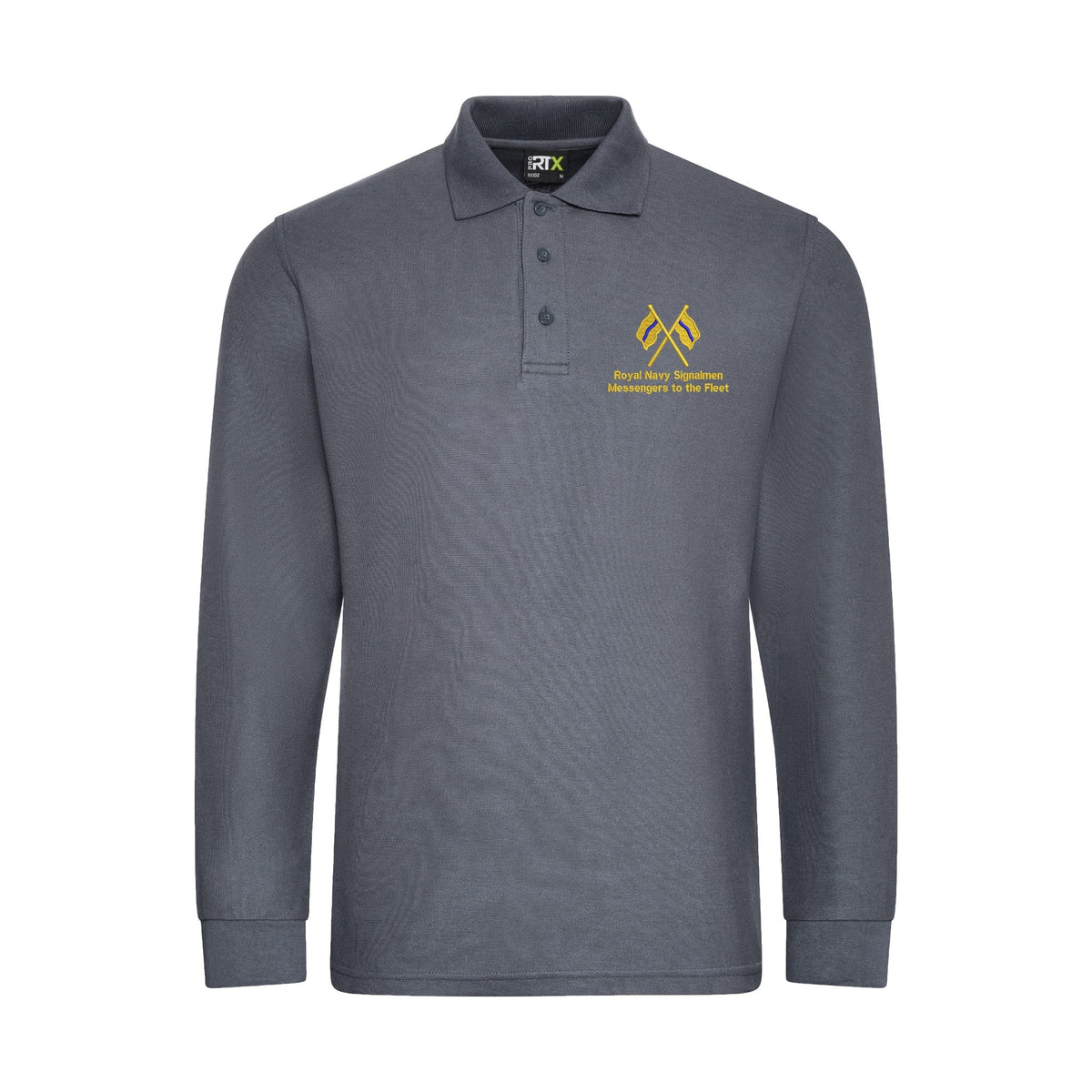 Royal Navy Signalmen Long Sleeve Polo Shirt — The Military Store