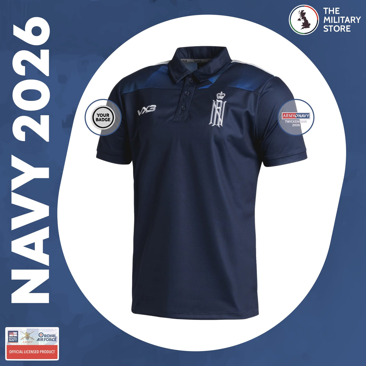 Royal Navy Rugby Official Elite Polo - Army v Navy 2026 — The Military ...
