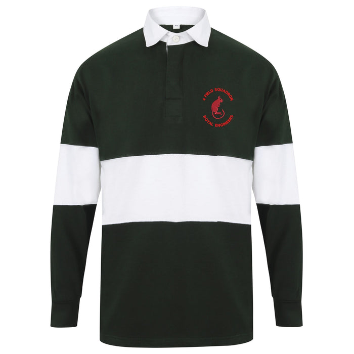 4 Field Squadron Royal Engineers Long Sleeve Panelled Rugby Shirt — The ...