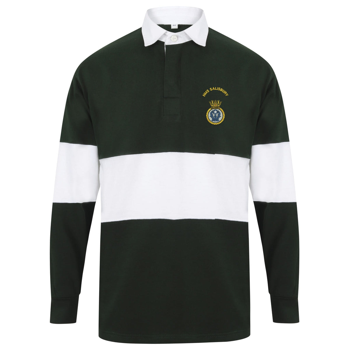 HMS Salisbury Long Sleeve Panelled Rugby Shirt — The Military Store