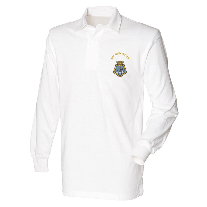 RFA Grey Rover Long Sleeve Rugby Shirt — The Military Store